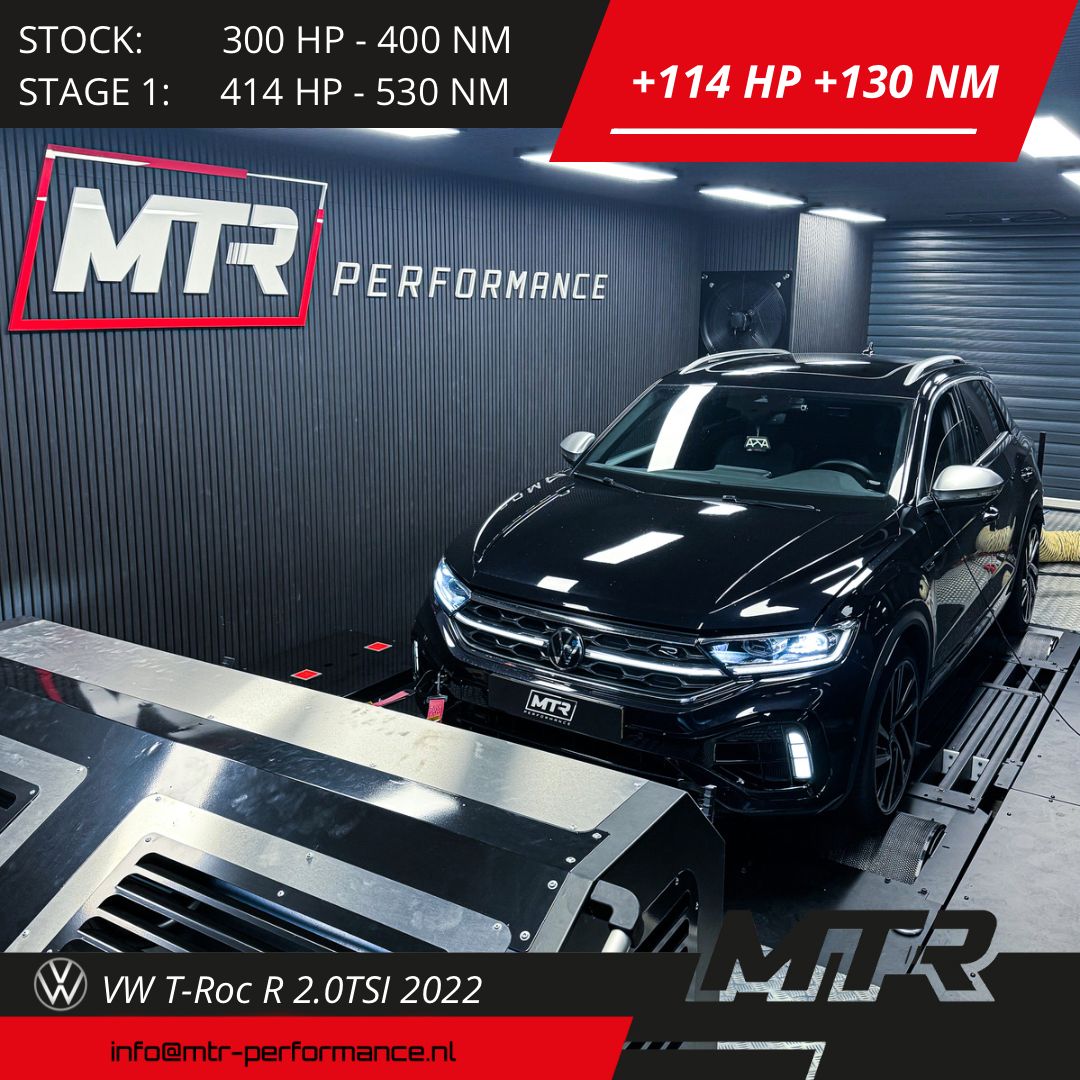 VW T-Roc R 2.0TSI 2022 - STAGE 1 – MTR Performance NL