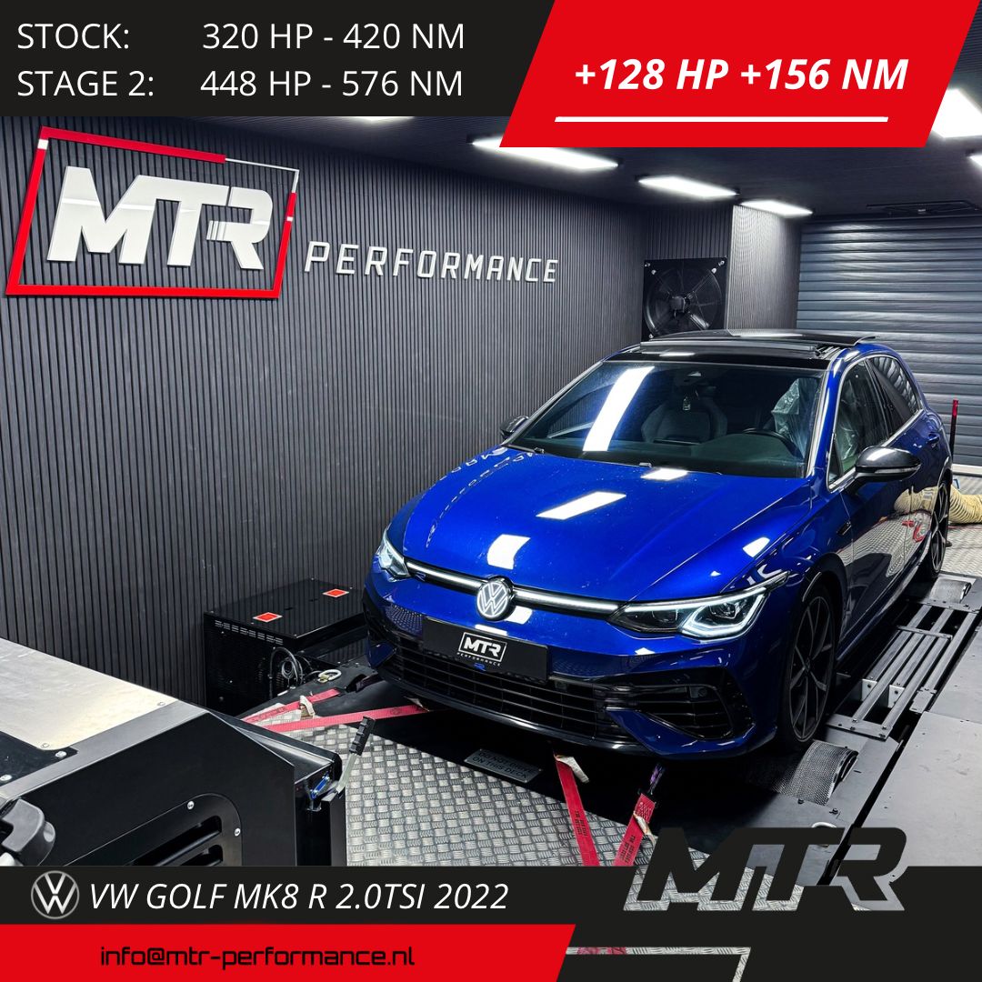 VW Golf MK8 R 2.0TSI 2022 - STAGE 2 – MTR Performance NL