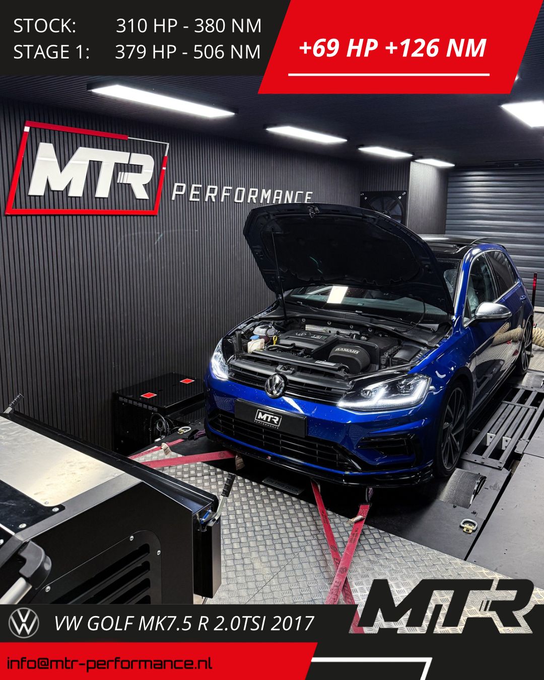 VW Golf MK7.5 R 2.0TSI 2017 - STAGE 1 – MTR Performance NL