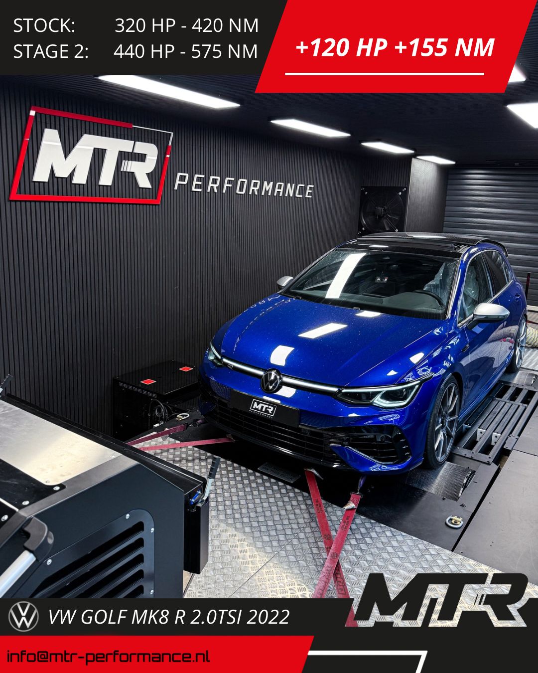 VW Golf MK8 R 2.0TSI 2022 - STAGE 2 – MTR Performance NL