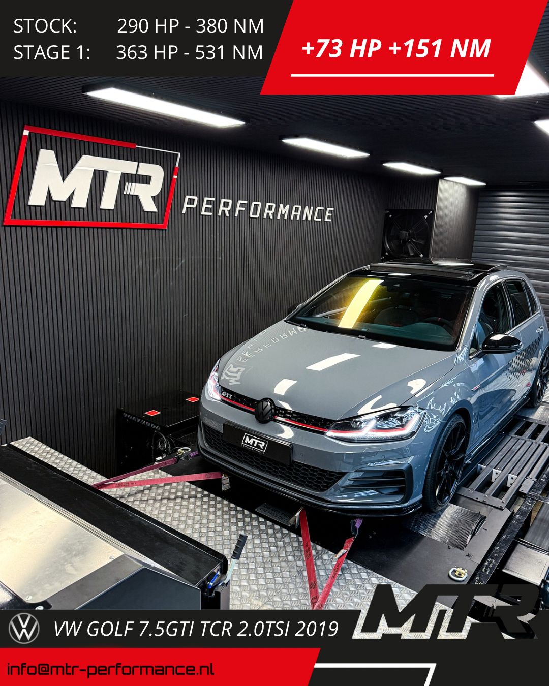 VW Golf MK7.5 GTI TCR 2.0TSI 2019 - STAGE 1 – MTR Performance NL